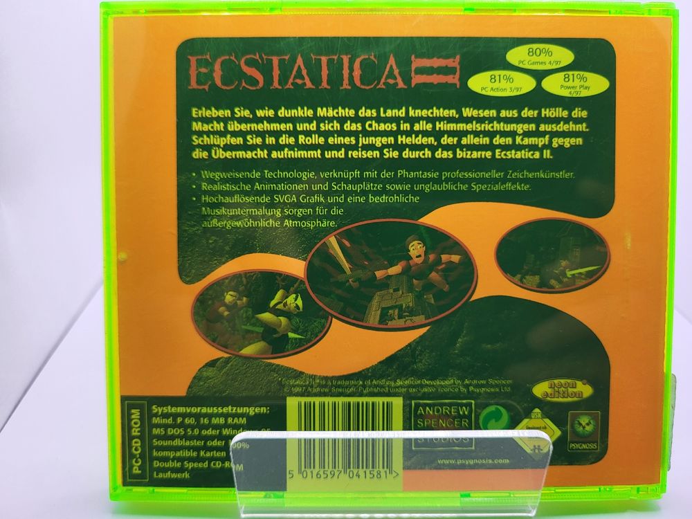 Ecstatica II PC CD-ROM Neon Edition - Jeu rare - Deutch (Gebraucht) in ...