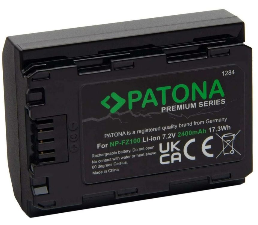 Akku Patona Premium NP-FZ100 2400mAh Li-ion (für SONY) *NEU* (Neu und ...