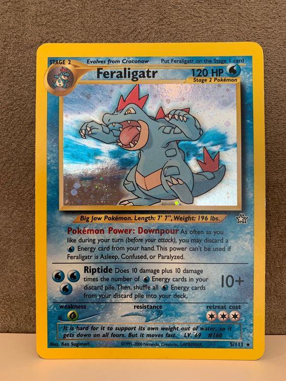 5/111 Feraligatr Impergator Holo ENG Pokemon Neo Genesis (Gebraucht) in ...