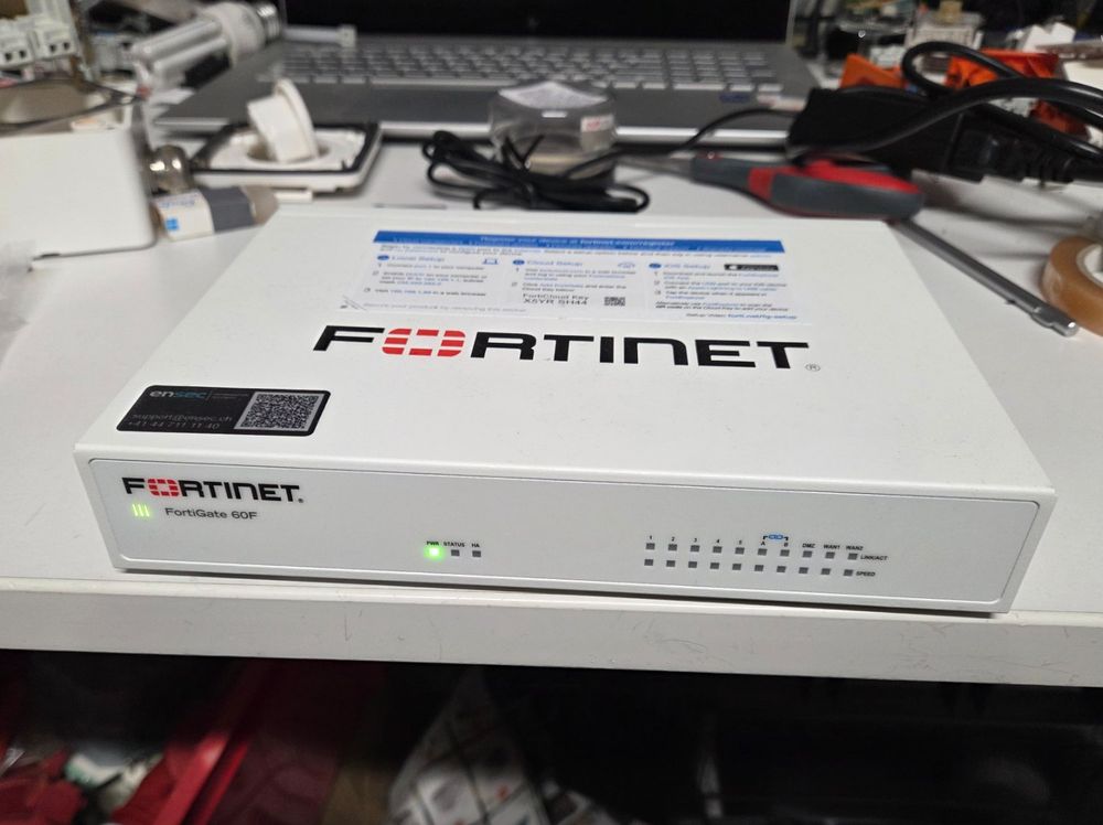 Fortinet FortiGate 60F Firewall FG-60F mit 10 x RJ45 (Gebraucht) in Zürich für CHF 250 – mit ...