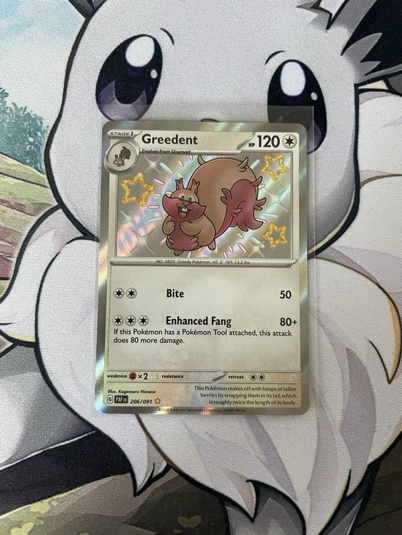 Pokemon Karte SHINY Greedent Paldean Fates EN #2 | Kaufen auf Ricardo