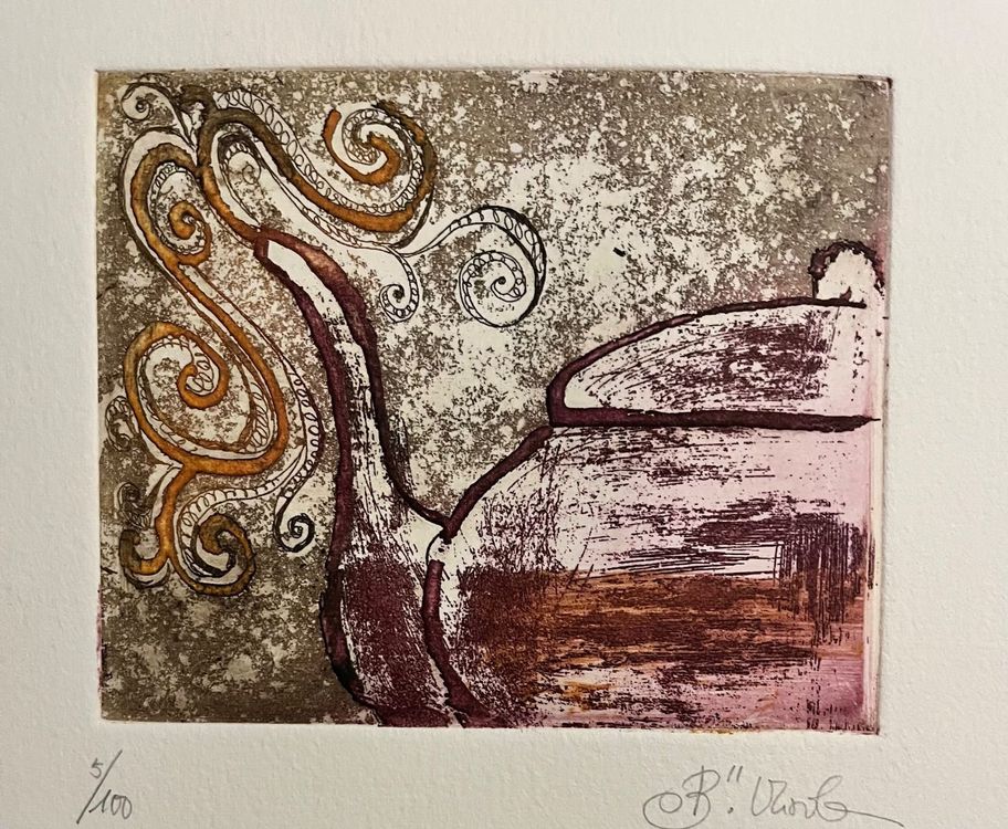 KÜNSTLER UNLESERLICH SIGNIERT RADIERUNG AQUATINTA (Gebraucht) in Gersau für CHF 19 – mit ...