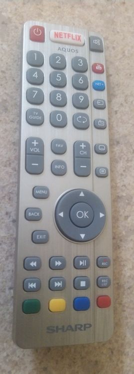 Original Sharp TV Remote Control with Netflix Button, Tested | Kaufen ...