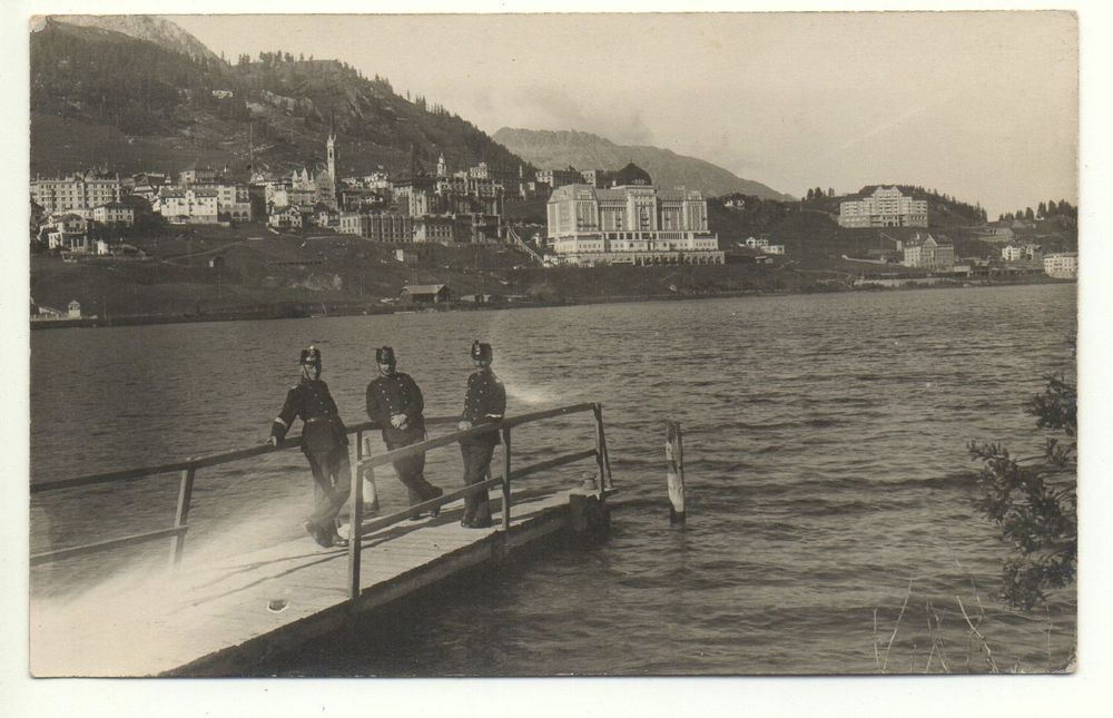 ST. MORITZ Militär 1914, 3 Männer in Uniform (Gebraucht) in Jona für ...