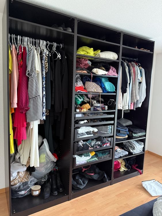 PAX Kleiderschrank schwarzbraun | Kaufen auf Ricardo