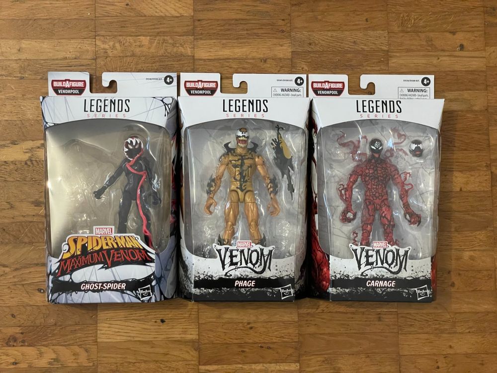 Venom Marvel Legends Ghost-Spider, Phage & Carnage ab 1Chf! (Neu ...