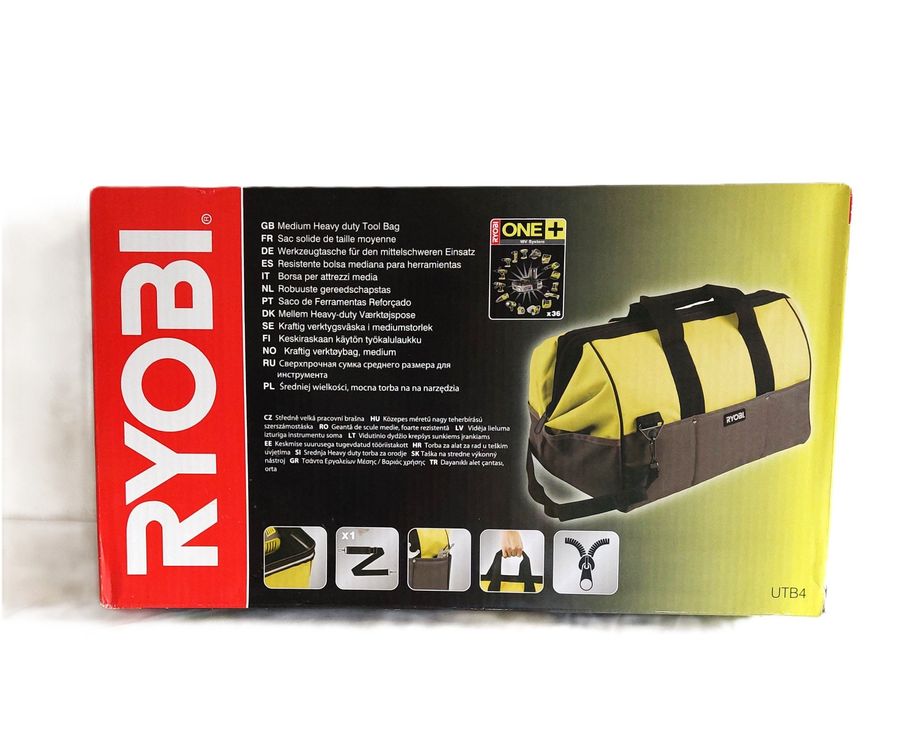 Ryobi Werkzeugtasche mit 2 Trageriemen und Schultergurt (Neu und ...