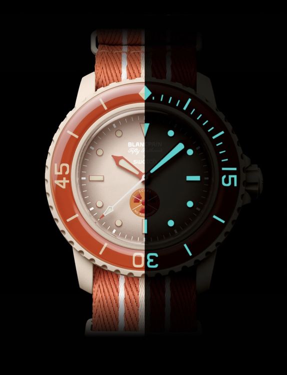 Swatch x Blancpain - BIOCERAMIC SCUBA FIFTY FATHOMS - Arctic (Neu und originalverpackt) in ...