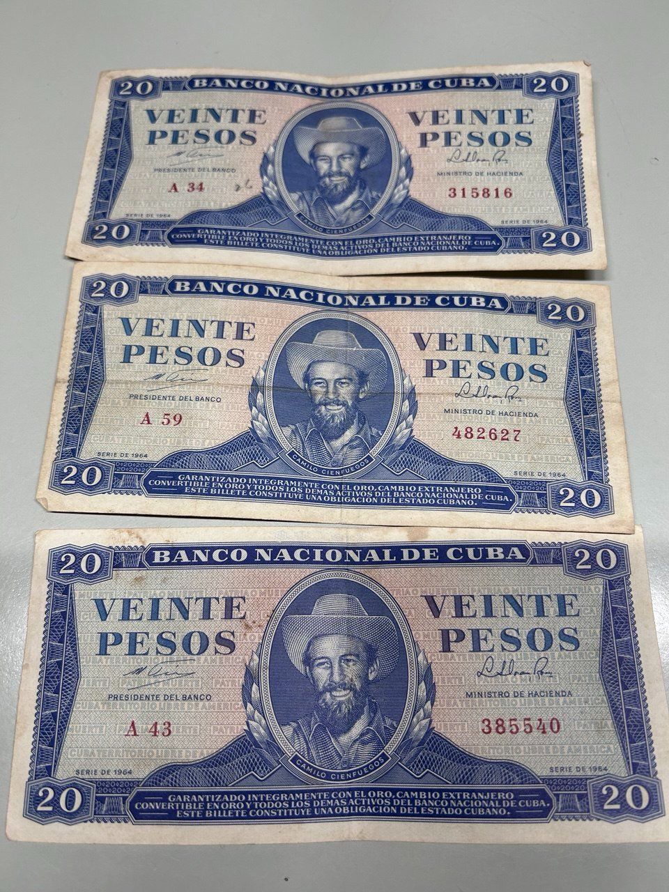 3x 20 pesos Serie de 1964 (Usato) a Giubiasco per CHF 7.9 – con ...