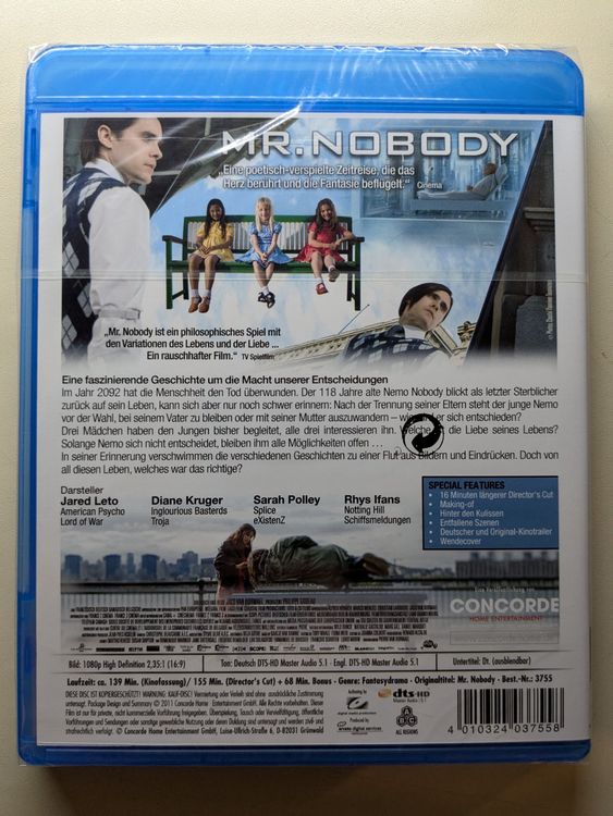 "Mr. Nobody" mit Jared Leto [Blu-ray/neu&OVP] (Neu und originalverpackt ...