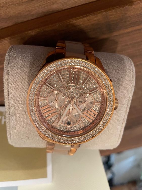 Neue Michael Kors MK5857 Parker Kristall Pavé Damen Uhr (Gebraucht) in ...