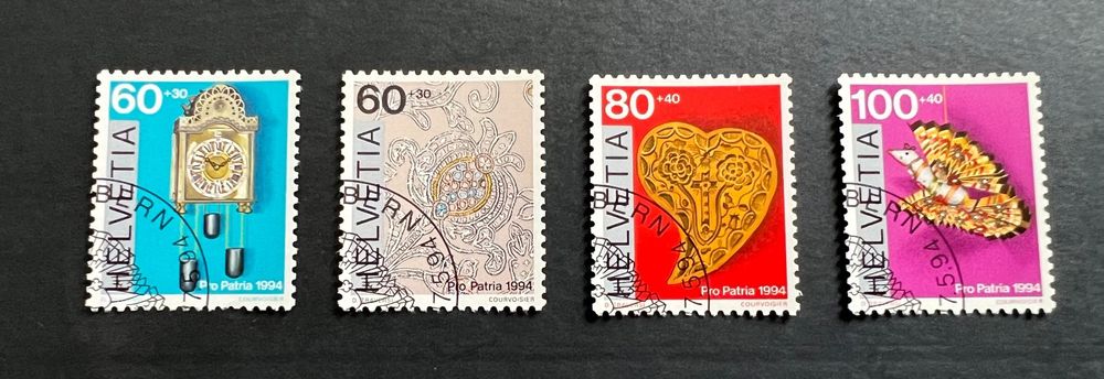 Volkskunst aus der Schweiz Pro Patria 1994 gestempelt | Kaufen auf Ricardo