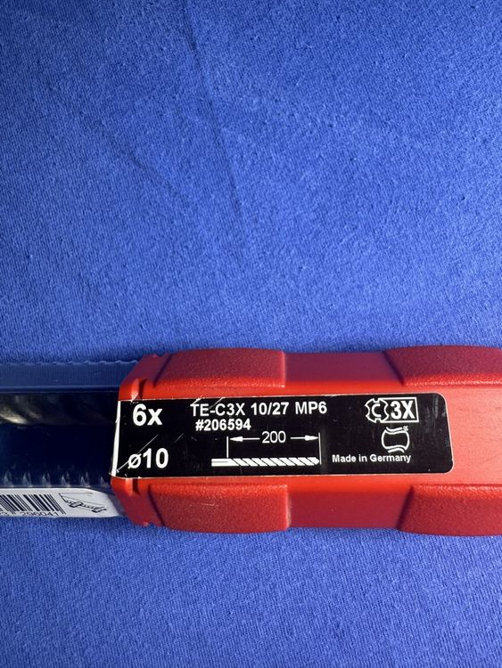 Hilti TE-C3X Bohrer Set, Durchmesser 8mm und 10mm, Neu! (Neu (gemäss ...