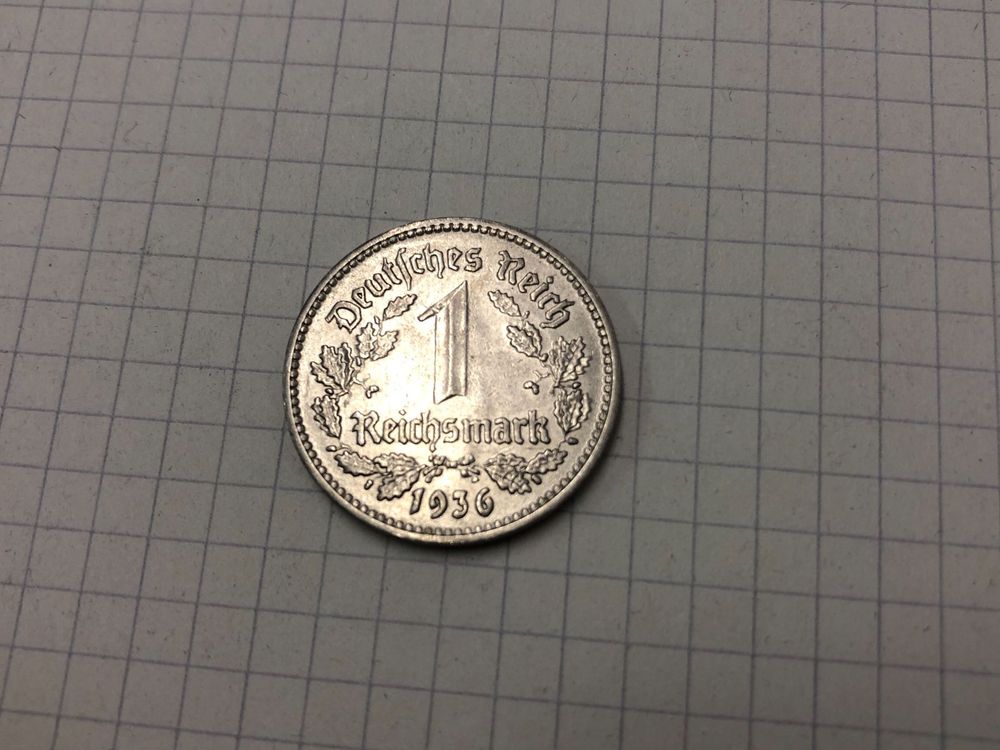 Deutschland - 1 Reichsmark 1936 F (Gebraucht) in Zürich für CHF 10 – mit Lieferung auf Ricardo ...