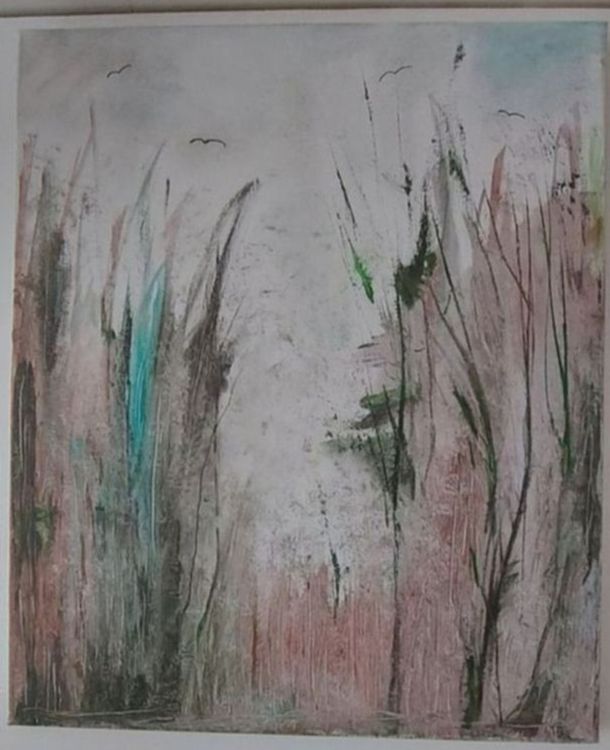 Gemälde "Abstrakte Natur" handmade 54×54 (Neu (gemäss Beschreibung)) in ...