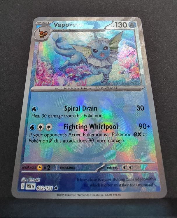 Pokémon Prismatic Evolution Vaporeon Masterball reverse 🇬🇧 | Acheter ...
