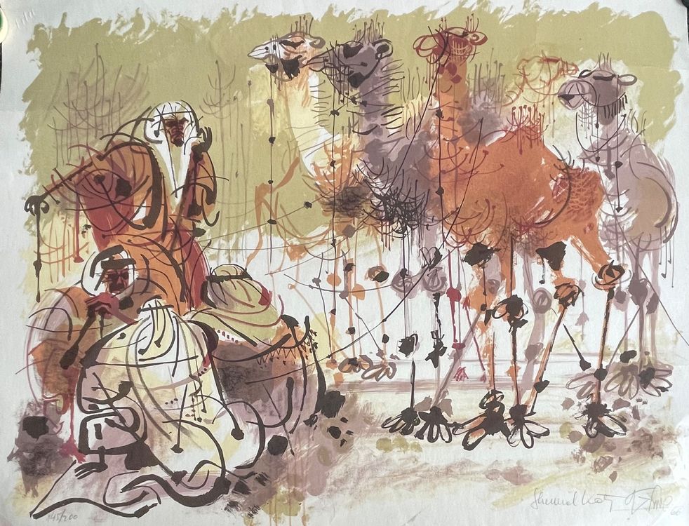 Lithographie unleserlich signiert | Kaufen auf Ricardo