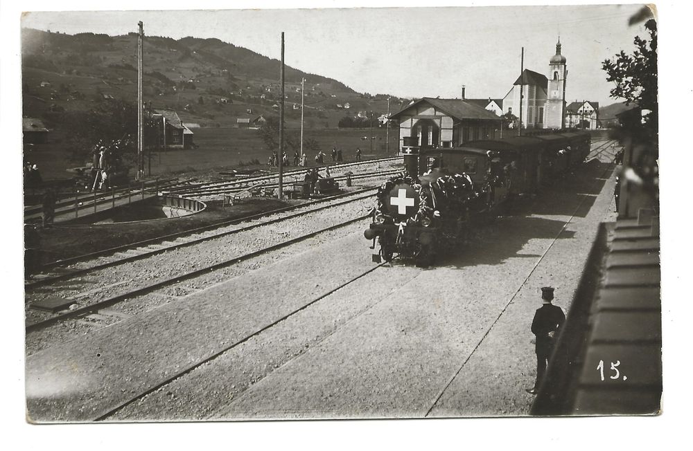 Nesslau (SG) Togg. - Einweihung Bahnlinie - Dampfzug - 1912 | Kaufen auf Ricardo