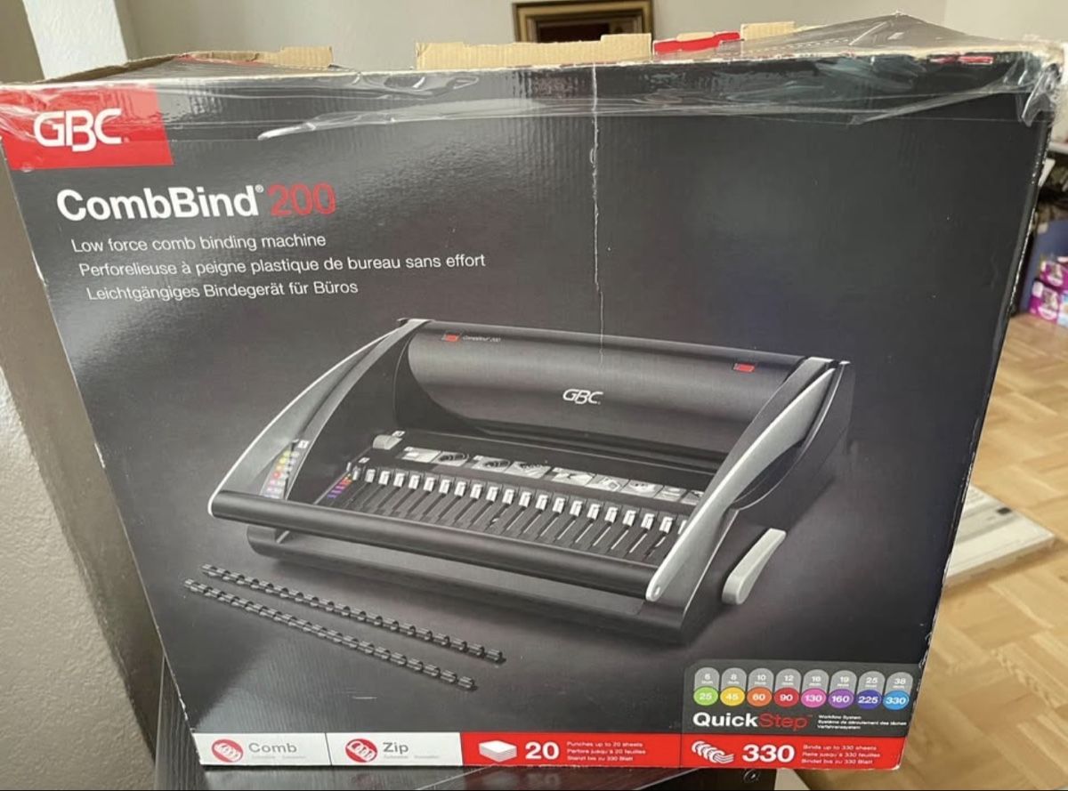 GBC CombBind 200 Low Force Comb Binder - Great Condition (Neu (gemäss ...