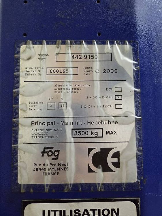 Lift 3.5 tonnes (D'occasion) à Troistorrents pour CHF 1500 – retrait ...