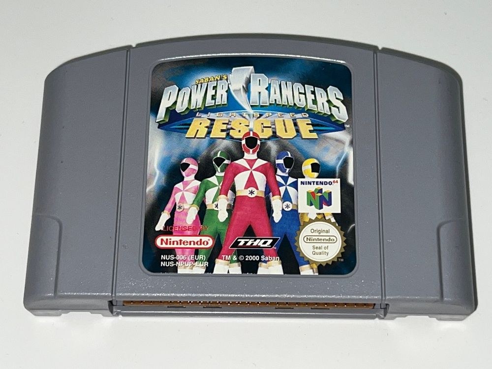 Nintendo 64 (N64) Spiel - Power Rangers Lightspeed Rescue | Acheter sur ...