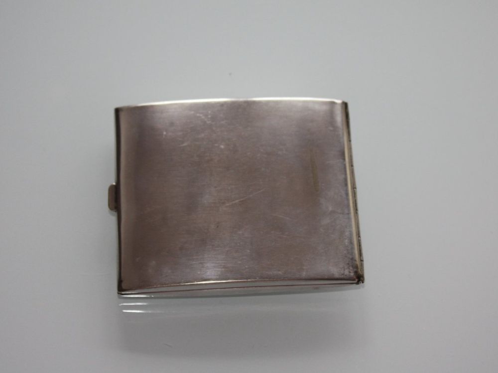 Zigarettenetui aus Alpacca Silber mit Hirsch | Kaufen auf Ricardo