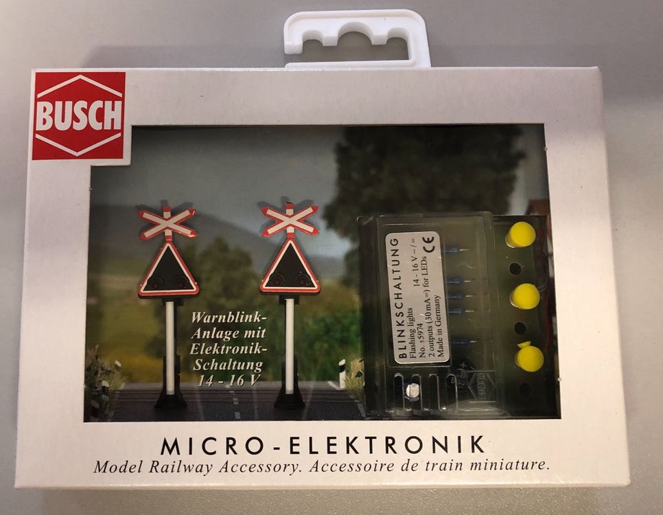 BUSCH HO Blinkleuchte für Schweizer Bahnübergang NEU | Kaufen auf Ricardo