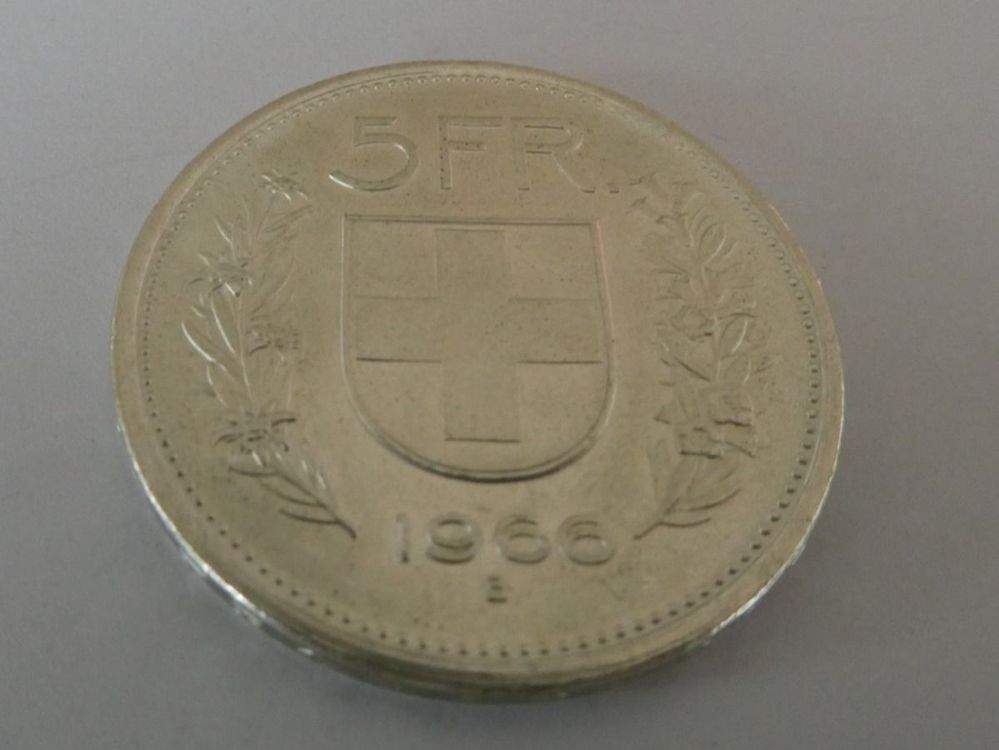 5 Franken 1966 Silbergeld | Kaufen auf Ricardo