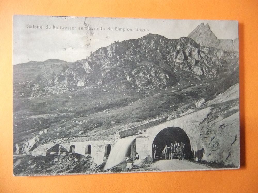 Galerie du Kaltwasser mit Kutsche Pferdewagen 20.11.1912 (Gebraucht) in St. Niklaus VS für CHF 5 ...