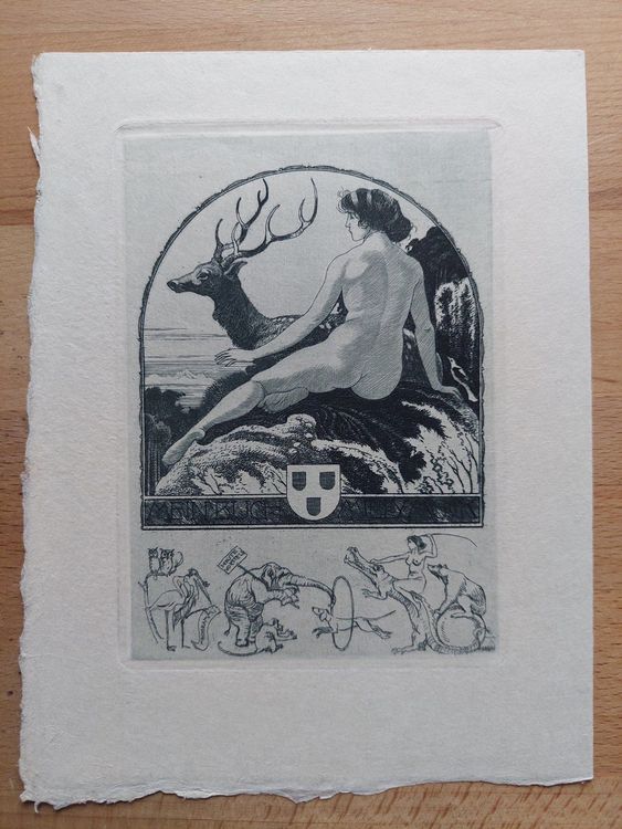 Exlibris Alfred Soder - Original Radierung mit Remarque (Gebraucht) in ...