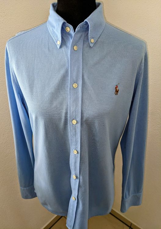 Ralph Lauren Hemdbluse Gr. L Heidi Long Sleeve Hellblau | Kaufen auf ...