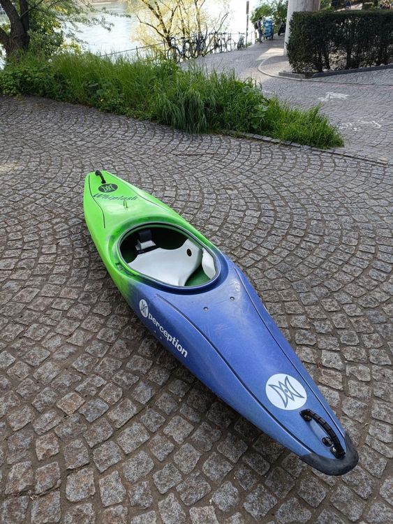 Kajak Perception blau-grün | Kaufen auf Ricardo