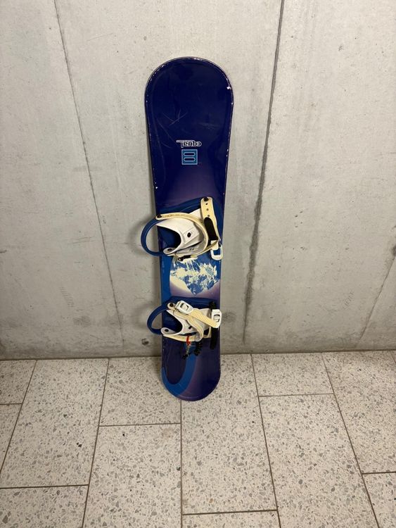 Elan Snowboard 119cm mit Bindung blau-weiss (Kinder) (Gebraucht) in ...