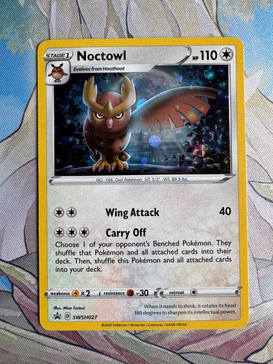 Pokémon TCG – Noctowl (SWSH027) Promo (Neu (gemäss Beschreibung)) in ...