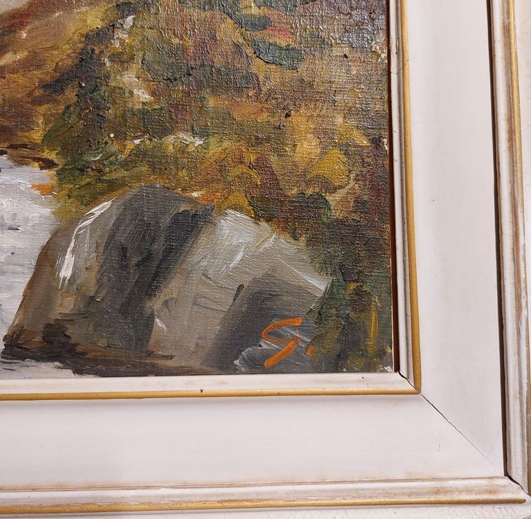 Orginal Ölgemälde auf Holz Gemalt Signiert Si (Gebraucht) in ...