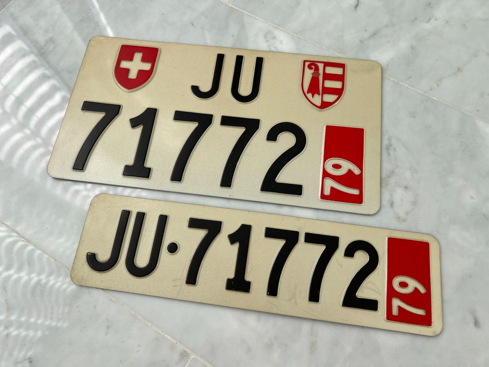 Autonummer Temporär Kanton Jura - Schilderpaar selten | Kaufen auf Ricardo