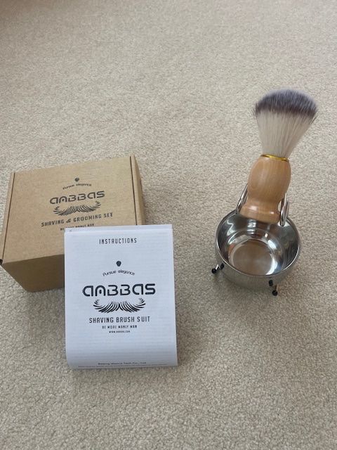 Ambbas Shaving & Grooming Set (Rasierpinsel mit Schale) (Neu (gemäss ...