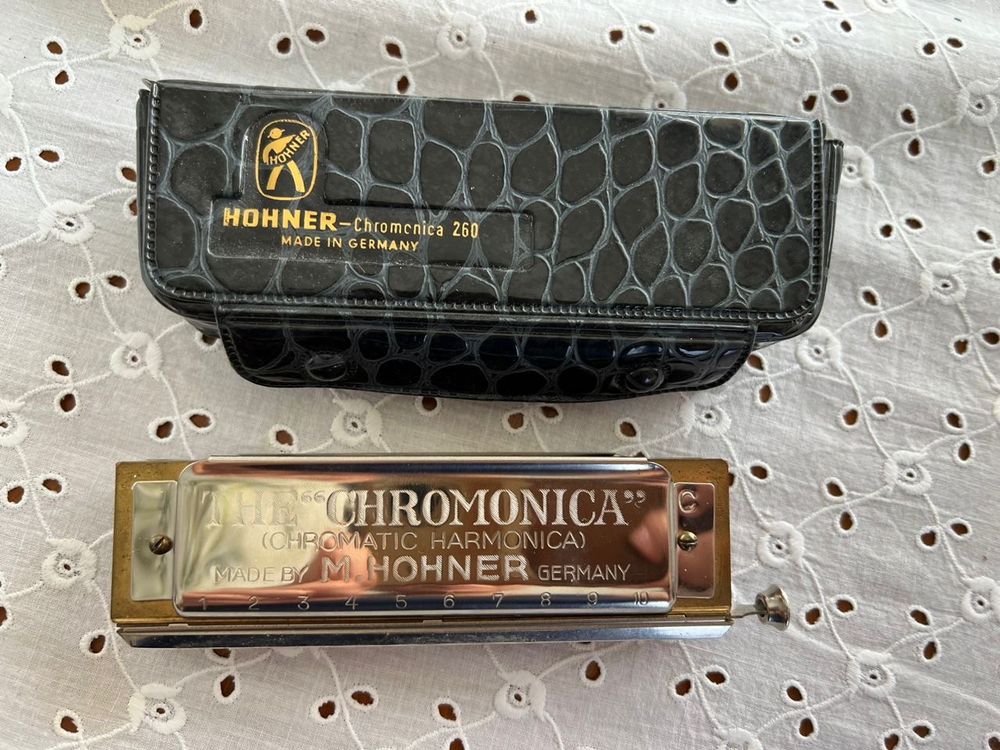 Hohner Chromonica 260 Mundharmonika mit Etui (115) (Gebraucht) in ...