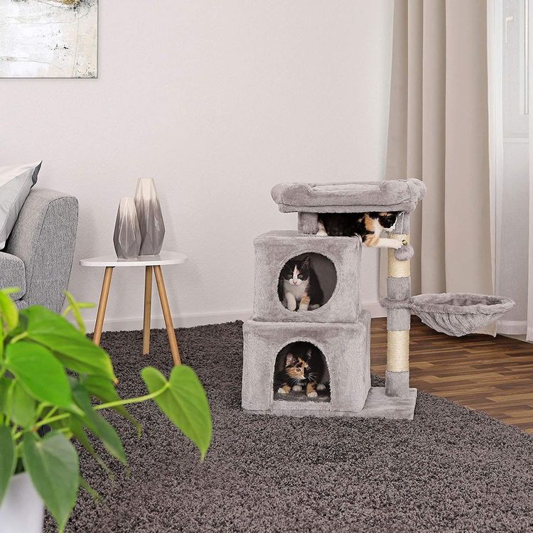 Kratzbaum Katzenbaum Stabiler Kletterbaum Spielhaus Turm 70 (Neu (gemäss Beschreibung)) in ...