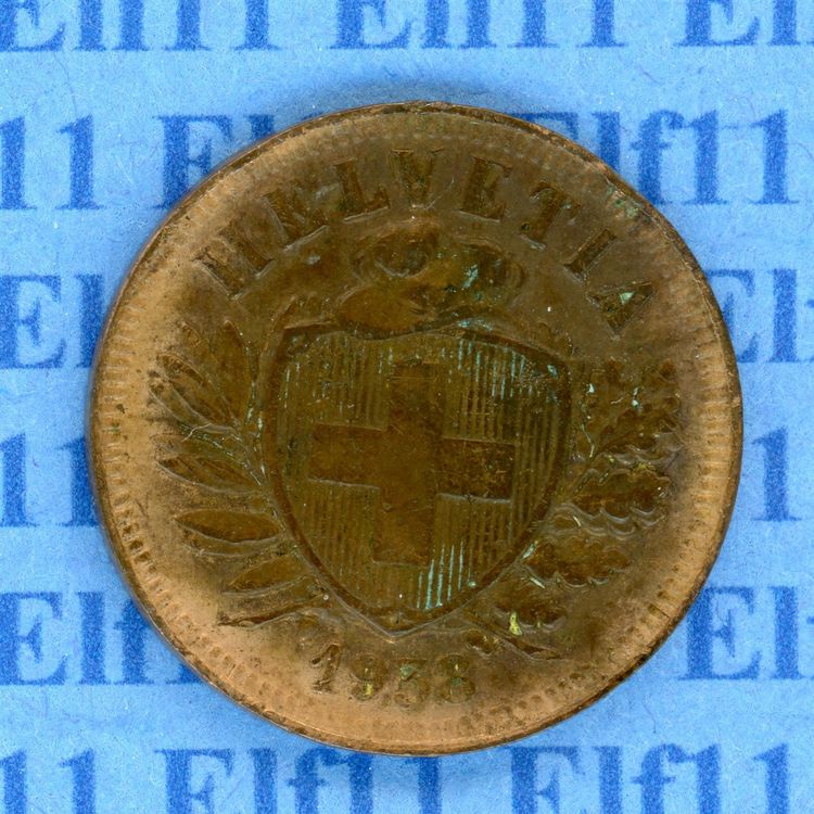 CHF___0.02 1938 ss-vz 2 Rappen (Gebraucht) in Widnau für CHF 9 – mit Lieferung auf Ricardo kaufen