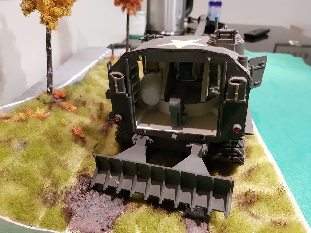 Modellbaupanzer US Armee M40 long tom Panzerhaubitze 1-35 (Defekt) in ...