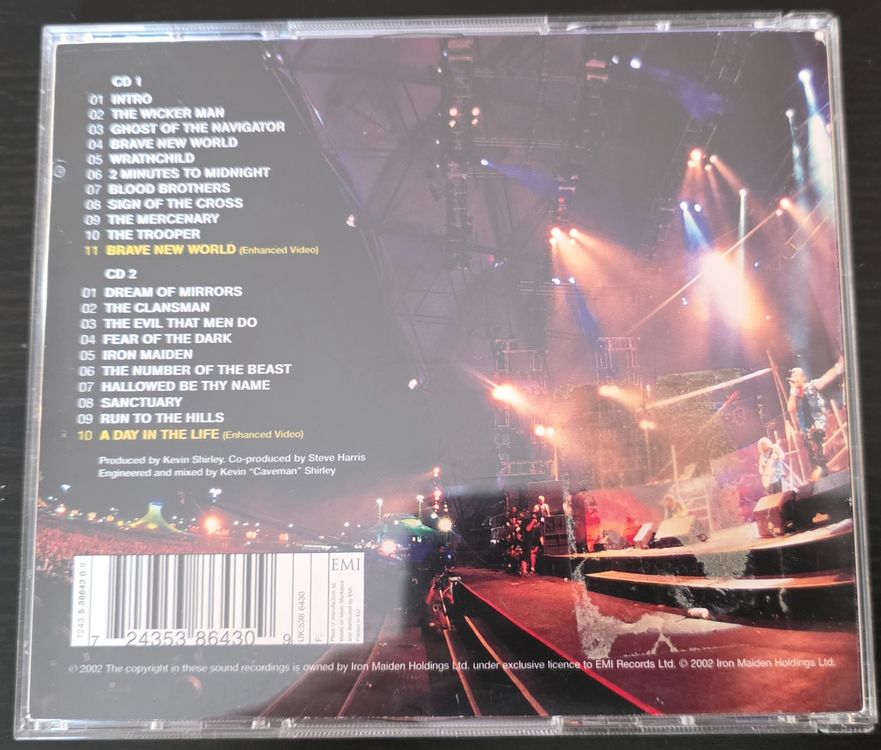 Iron Maiden - Rock in Rio - Doppel CD - Top Zustand! (Gebraucht) in ...