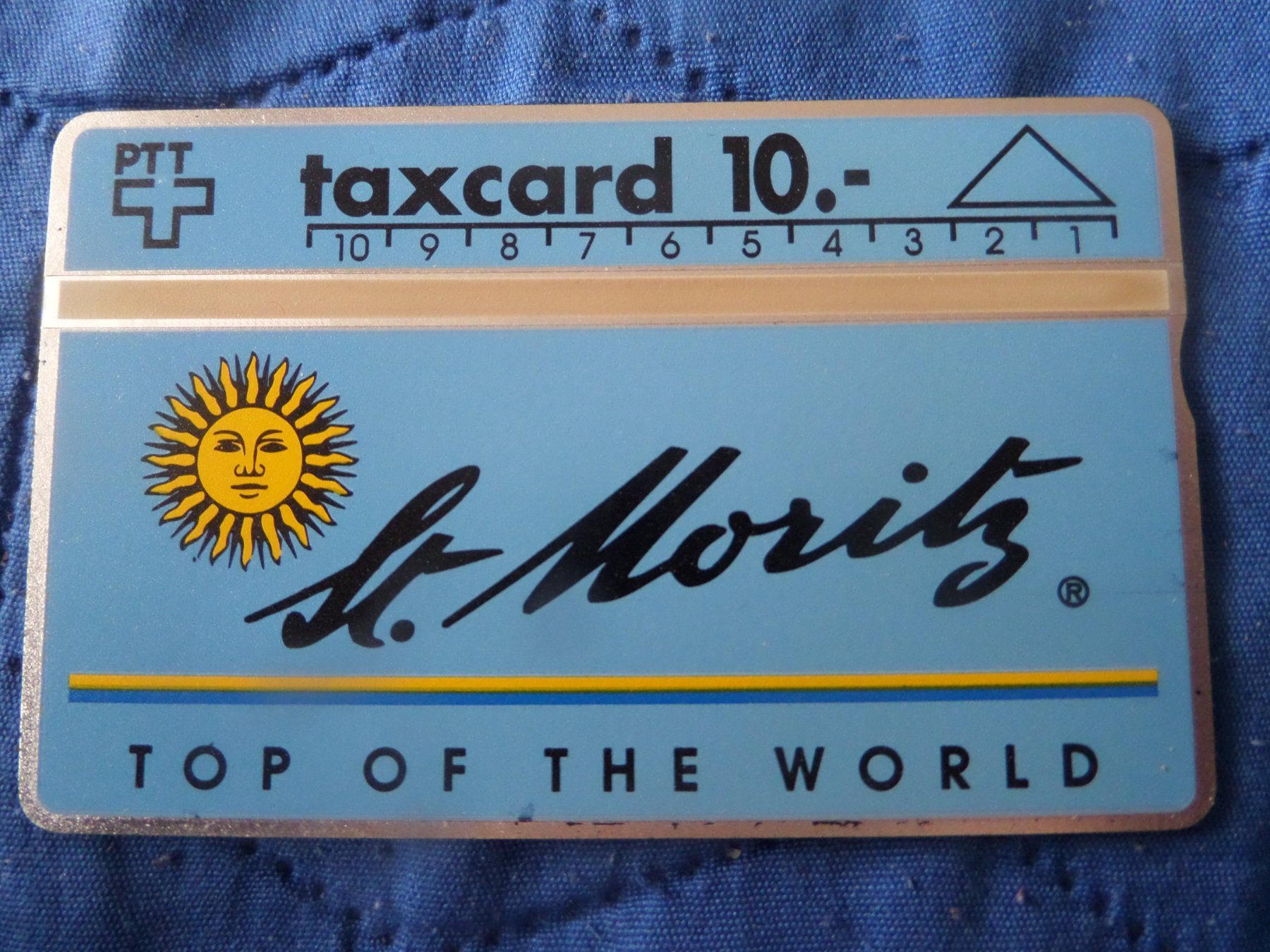 PTT Taxcard 10 St. Moritz - Top of the World, Rarität (Neu (gemäss ...