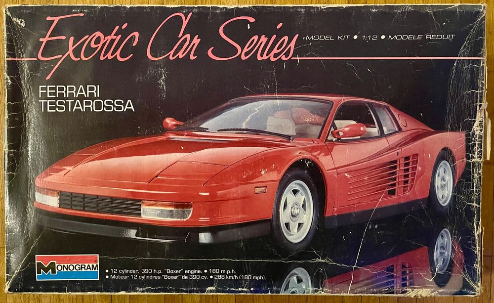 Ferrari Testarossa Vintage Bausatz Monogram Kit 2803 1:12 | Kaufen auf ...