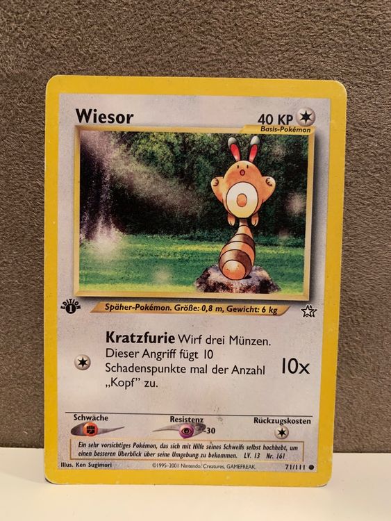 Pokemon *1.Edition Wiesor Neo Genesis DE 71/111 (Gebraucht) in für CHF ...