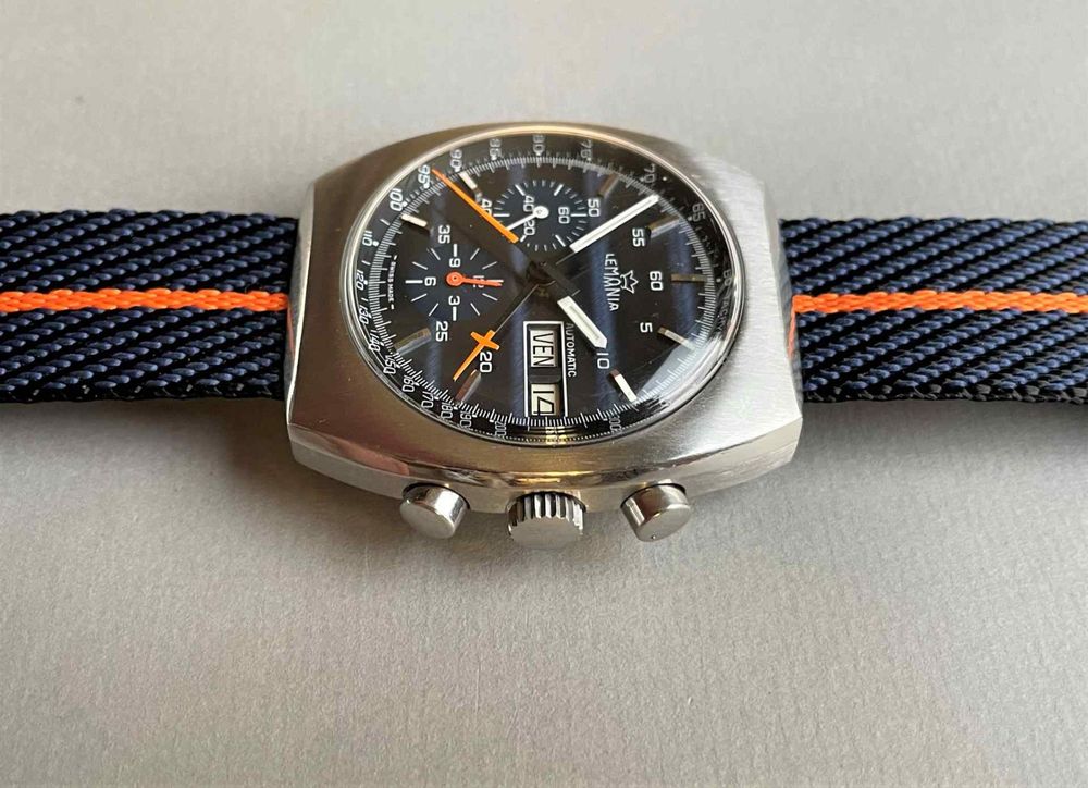 LEMANIA VINTAGE CAL. 5012 CHRONOGRAPH, REF. 11003 BLUE WAVE (Gebraucht ...