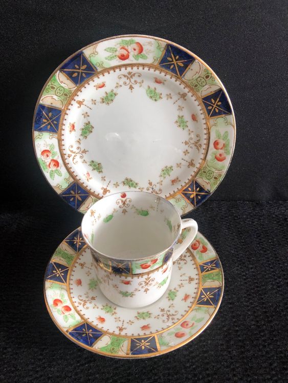 Antik Diamond Kaffeetasse Unterteller Kuchenteller (von1906) (Gebraucht ...