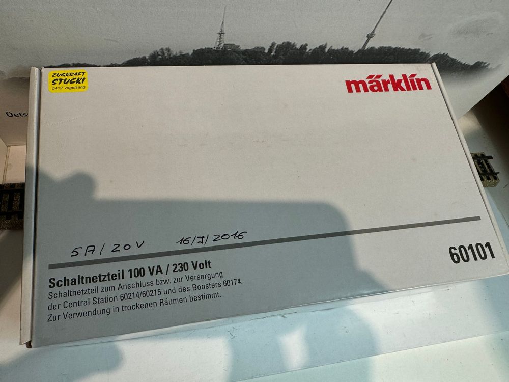 Märklin 60101 Trafo 100 VA Schaltnetzteil ungebraucht in OVP (Neu ...