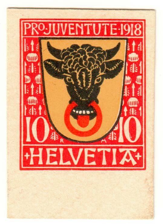 1918 Pro Juventute Kantonswappen Uri Probedruck (Neu (gemäss Beschreibung)) in Heerbrugg für CHF ...