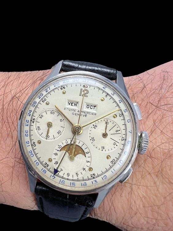 Baume & Mercier Vintage Valjoux 88 Triple Date 36mm *U580 (Gebraucht ...